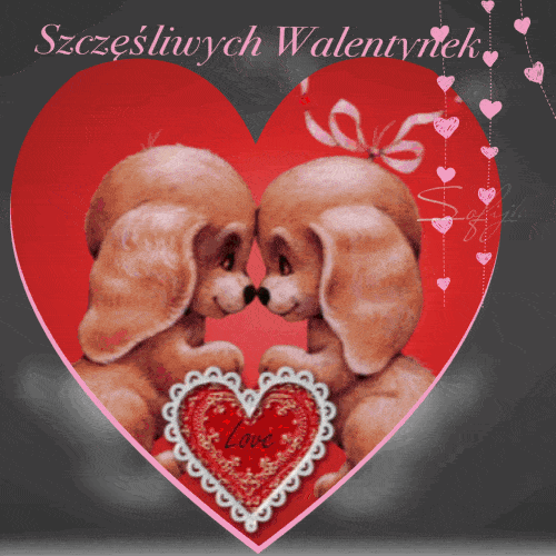Szczęśliwych Walentynek i walentynkowe całuski dla Ciebie - Życzenia na ...