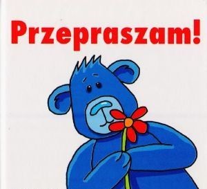 Niebieski miś przepraszam - Gify i obrazki na GifyAgusi.pl