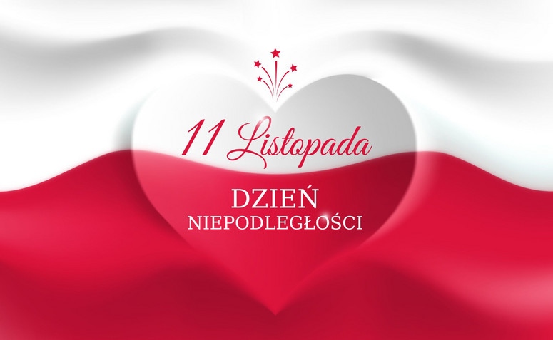 Biało czerwone serce 11 listopada - Gify i obrazki na GifyAgusi.pl