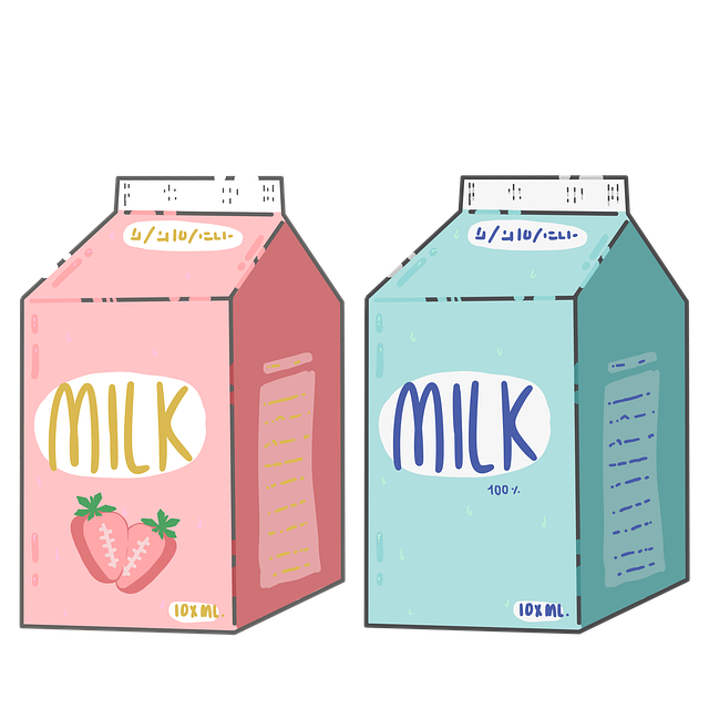 Dwa kartony mleka smakowego - Gify i obrazki na GifyAgusi.pl