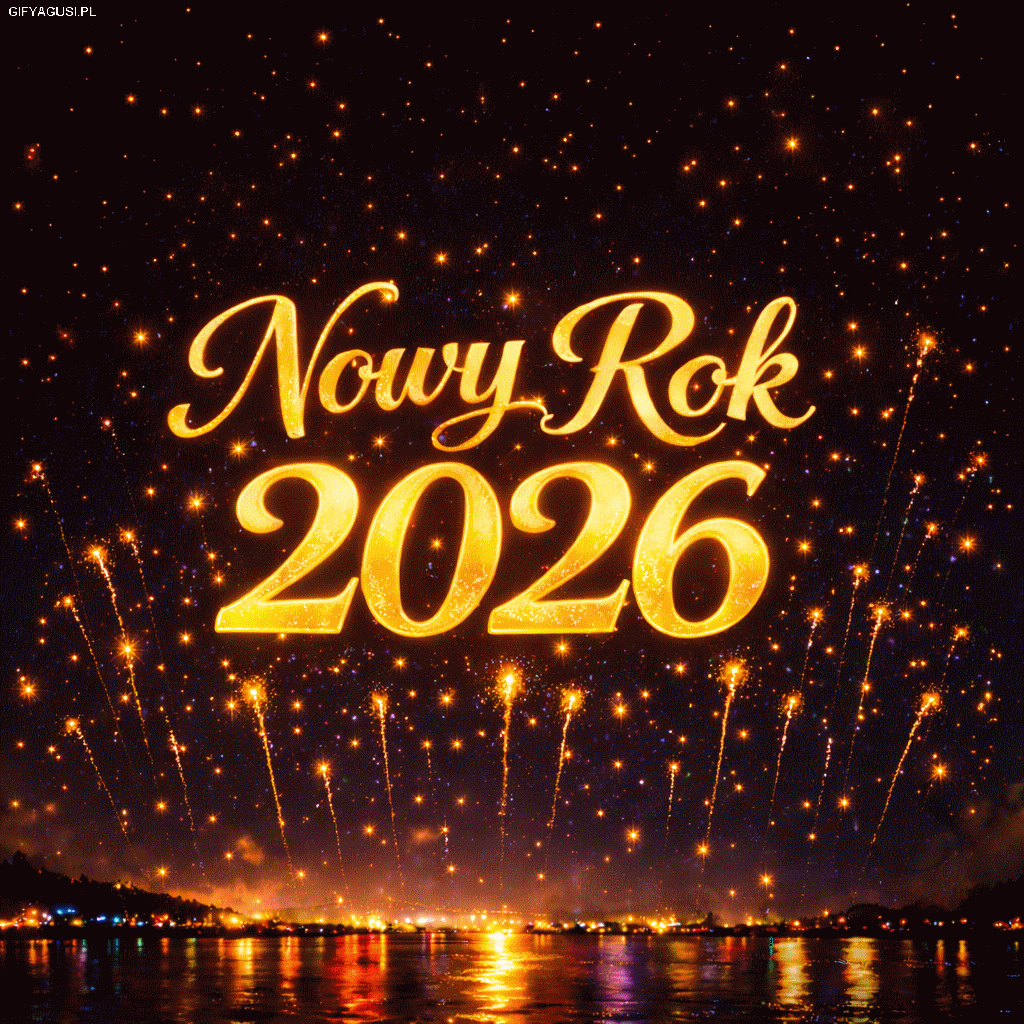 Gify Nowy Rok 2026 - Gify i obrazki na GifyAgusi.pl